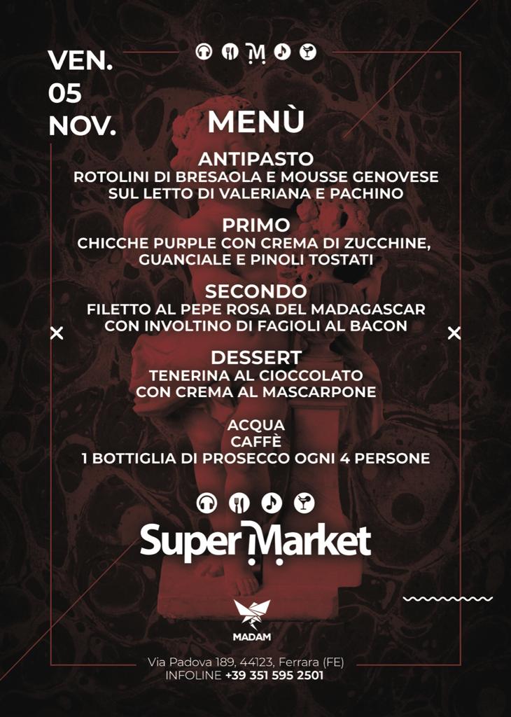 Menù SuperMarket - MADAM Butterfly